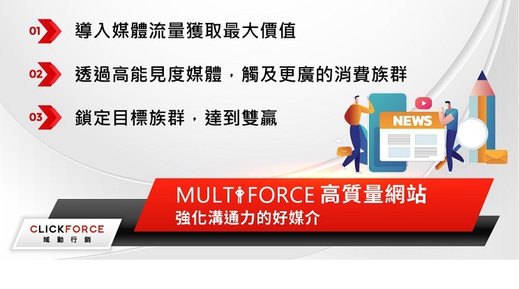 最新消息 - MULTIFORCE高質量網站，強化溝通力的鑽石媒介